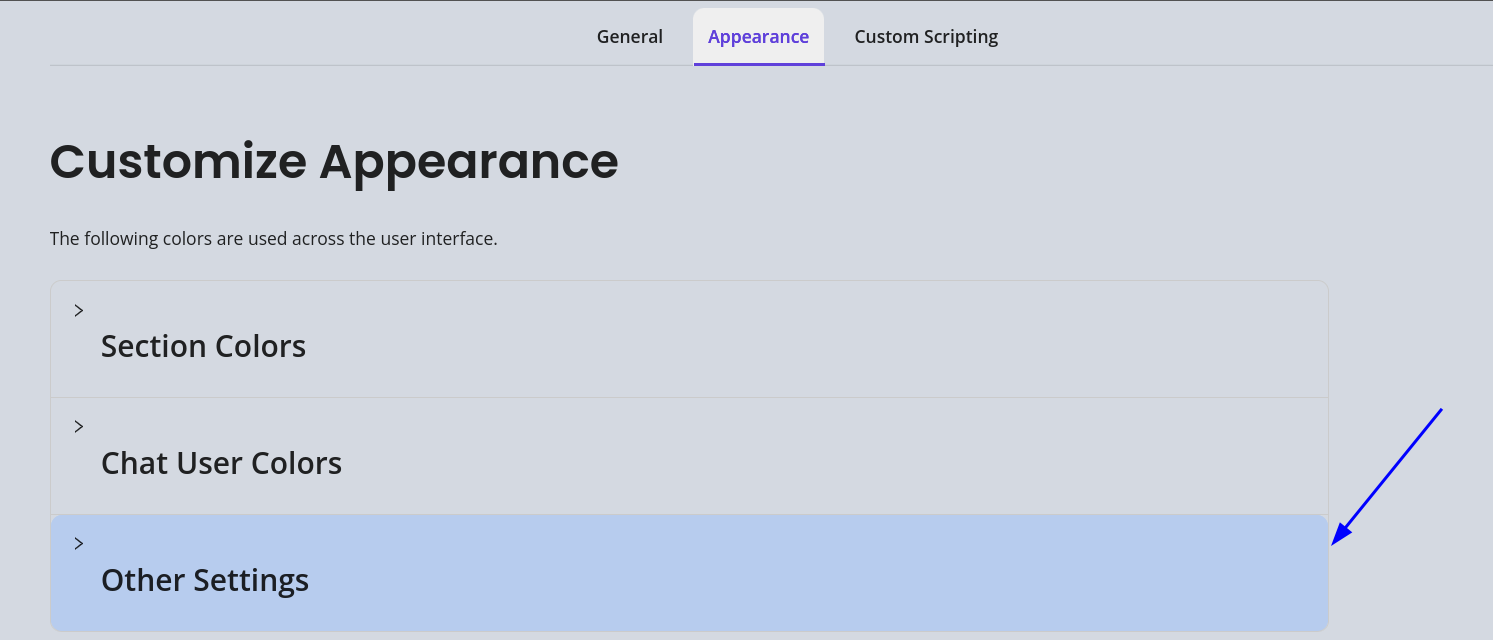 Admin appearance page has one differently colored collapsible area · Issue #2893 · owncast ...