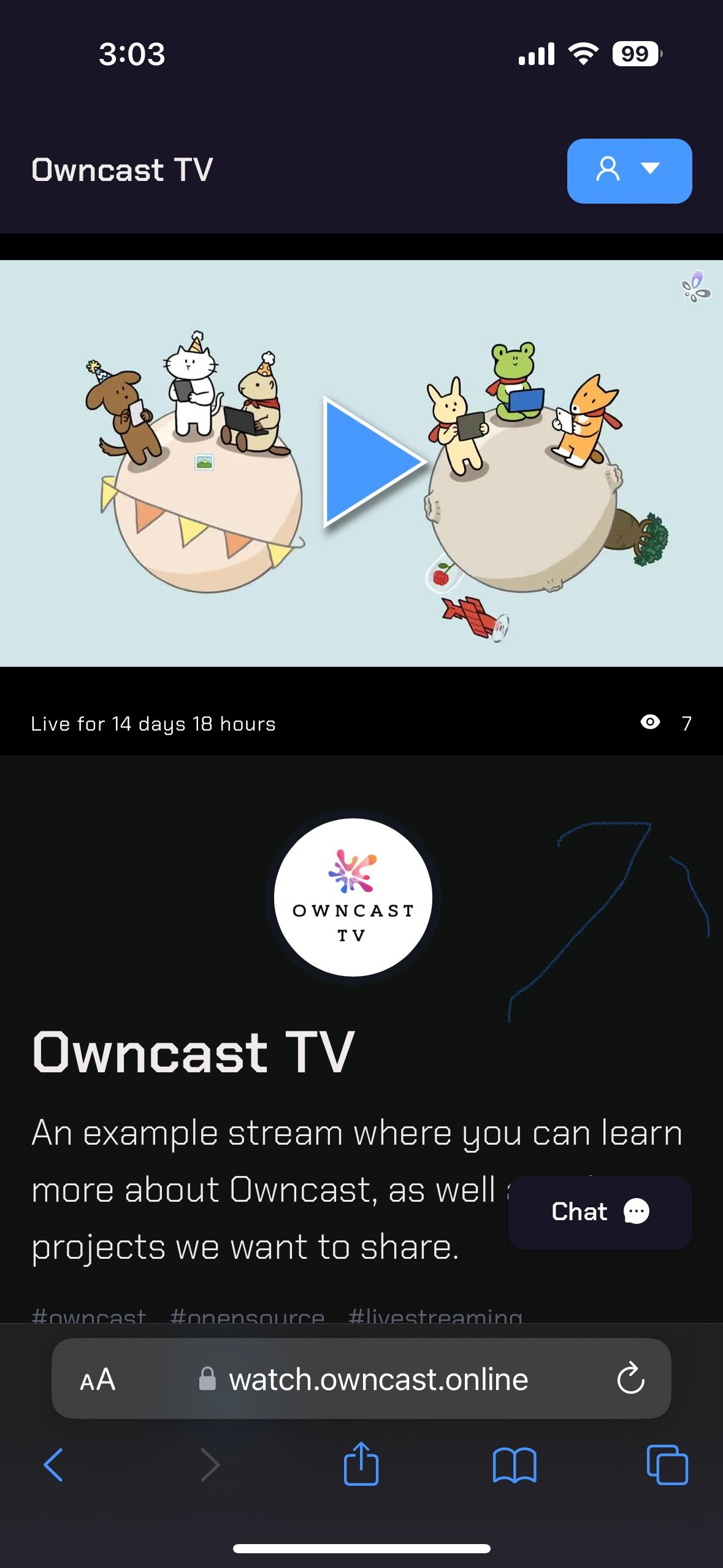 Z-Index problems in mobile web layout · Issue #3215 · owncast/owncast · GitHub