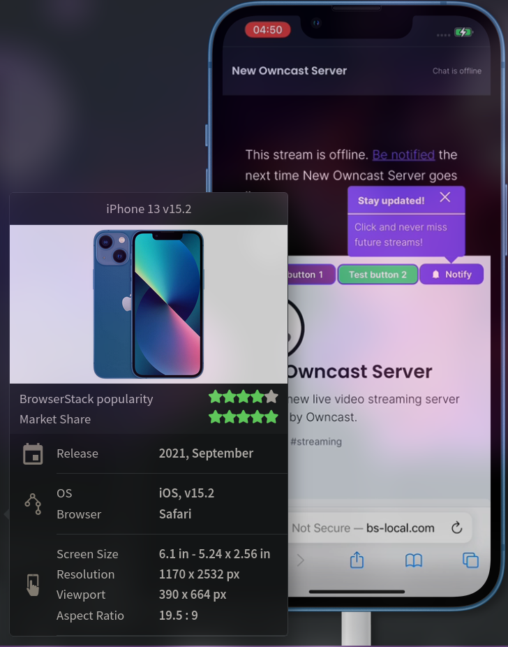 Mobile actions button not showing for some phones · Issue #3390 · owncast/owncast · GitHub