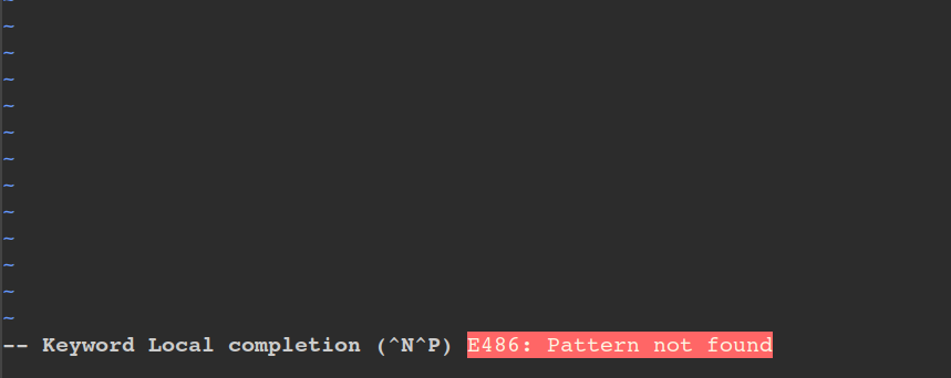 `shortmess C` Not Respected By Pattern Not Found · Issue 11530 · Vim Vim · Github