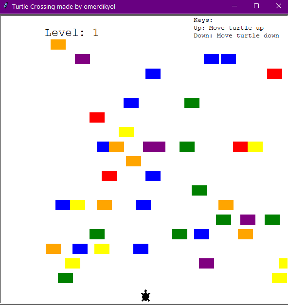 Github Omerdikyol Turtle Crossing Road Simple Turtle Crossing Road