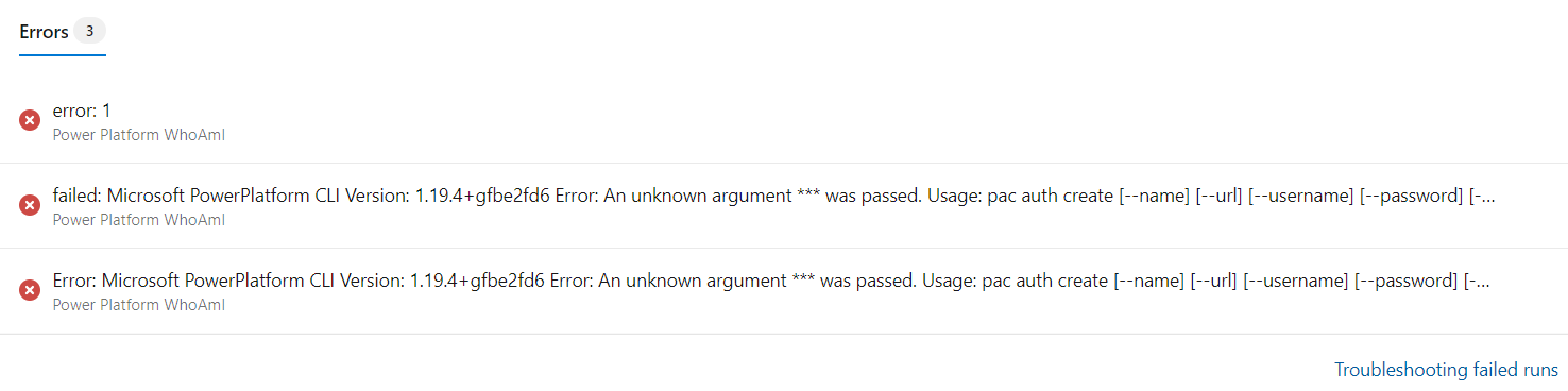 Power Platform WhoAmI DevOps task failing when we set task version 2 from pipeline. · Issue #227 ...