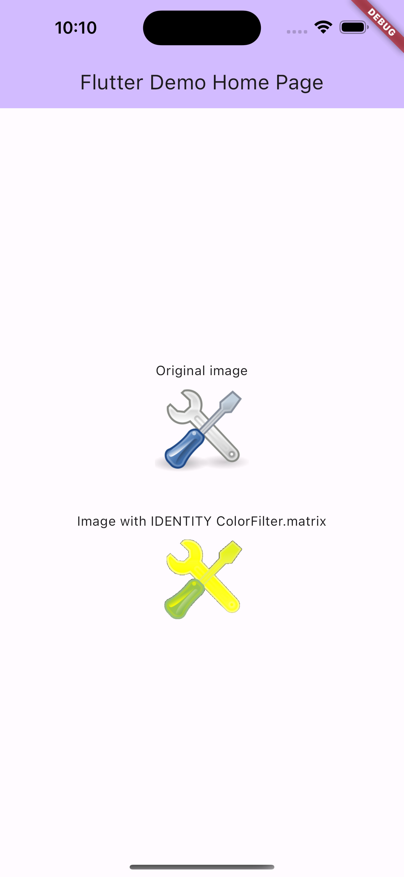 [Impeller] ColorFilter.matrix doesn't work correctly (3.10.0) · Issue #126583 · flutter/flutter ...