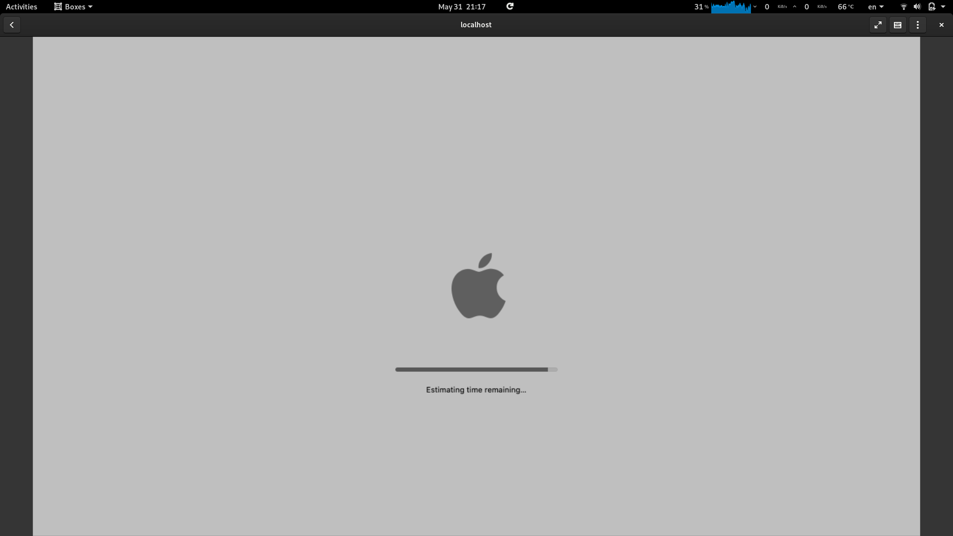 Installation gets stuck at 2nd stage · Issue #157 · foxlet/macOS-Simple-KVM · GitHub