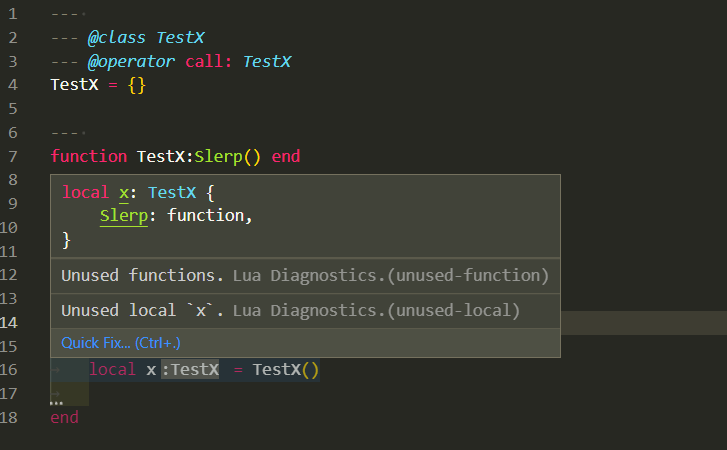 Alias Does Not Work With Class Constructor · Issue 2018 · Lualslua Language Server · Github