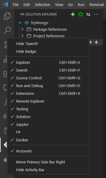 Make F# Solution Explorer optional · Issue #1817 · ionide/ionide-vscode-fsharp · GitHub