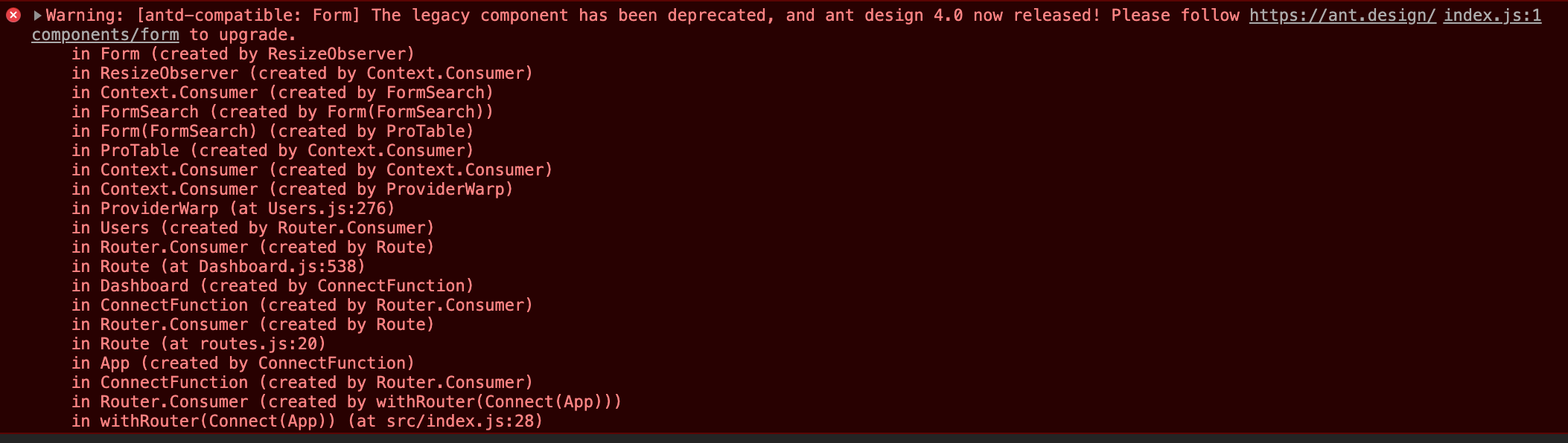 🧐[问题] 使用Antd 3版本时，出现Warning · Issue #83 · ant-design/pro-table · GitHub