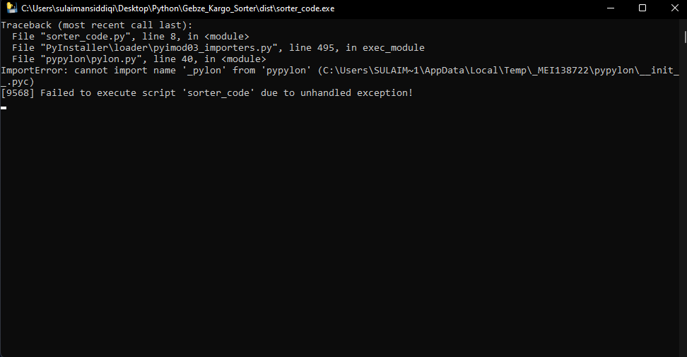 Pypylon connot import name _pylon · Issue #514 · basler/pypylon · GitHub