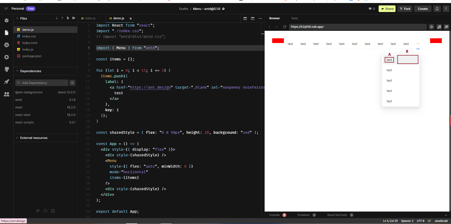  Bug Using Menu As The Nav Bar The Item Click Is Invalid After Being Folded Issue 40565 