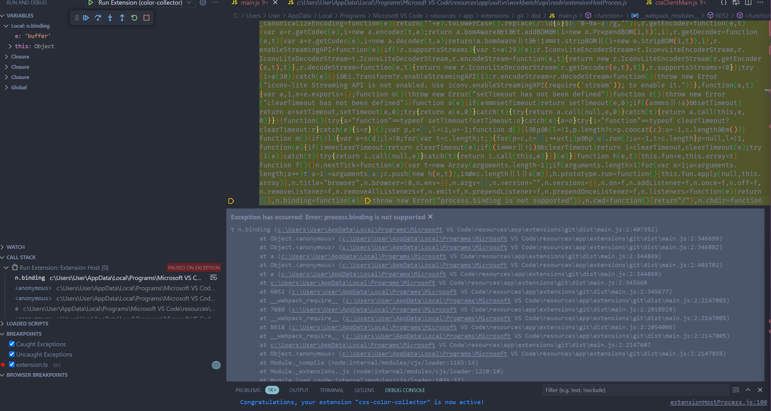 extension stopped working on execution of command, throw error: invalid flag dgim · microsoft ...
