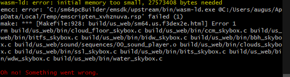Compiling Web version gives errors · Issue #305 · sm64pc/sm64ex · GitHub