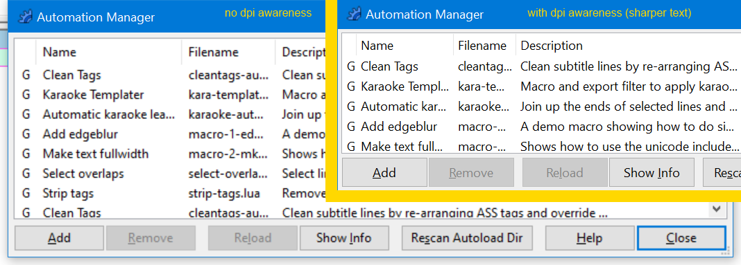 [feature request][Windows] updating embedded manifest · Issue #276 · Aegisub/Aegisub · GitHub