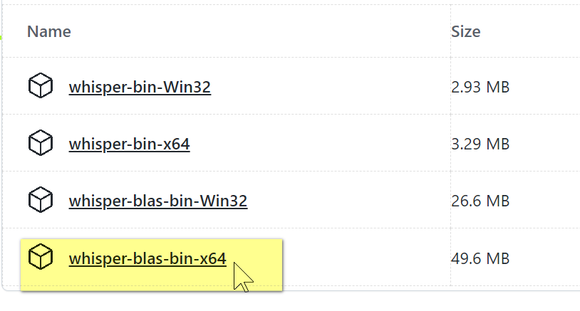 [suggestion][whisper.cpp] use their newer x64 builds with BLAS · Issue #6722 · SubtitleEdit ...