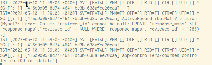 Can't Delete Assignments or Courses · Issue #2420 · expertiza/expertiza · GitHub