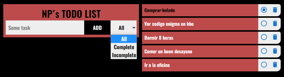 GitHub - nicoprten/NP-S-TODO-LIST: Sass | React | LocalStorage