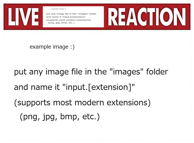 GitHub - unusualcurious/live-reaction-generator