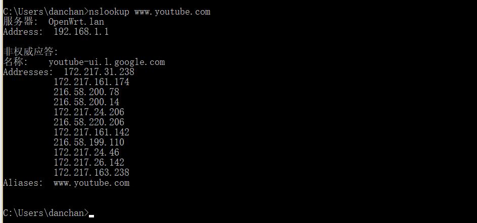 国内能解释出一个IP，Youtube解释出来是多个IP · Issue #643 · pymumu/smartdns · GitHub