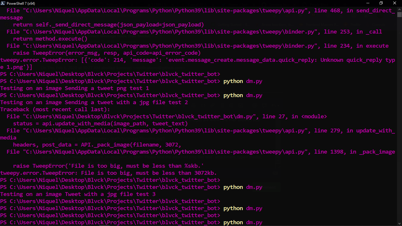 Sending Image within Direct Message Issue (Bad Media) · Issue #1278 ...