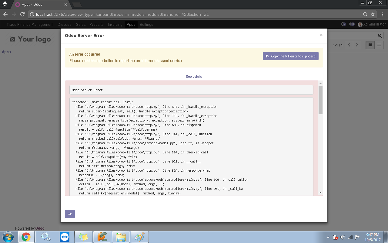 [11.0] l10n_in_stock uninstallable · Issue #19898 · odoo/odoo · GitHub