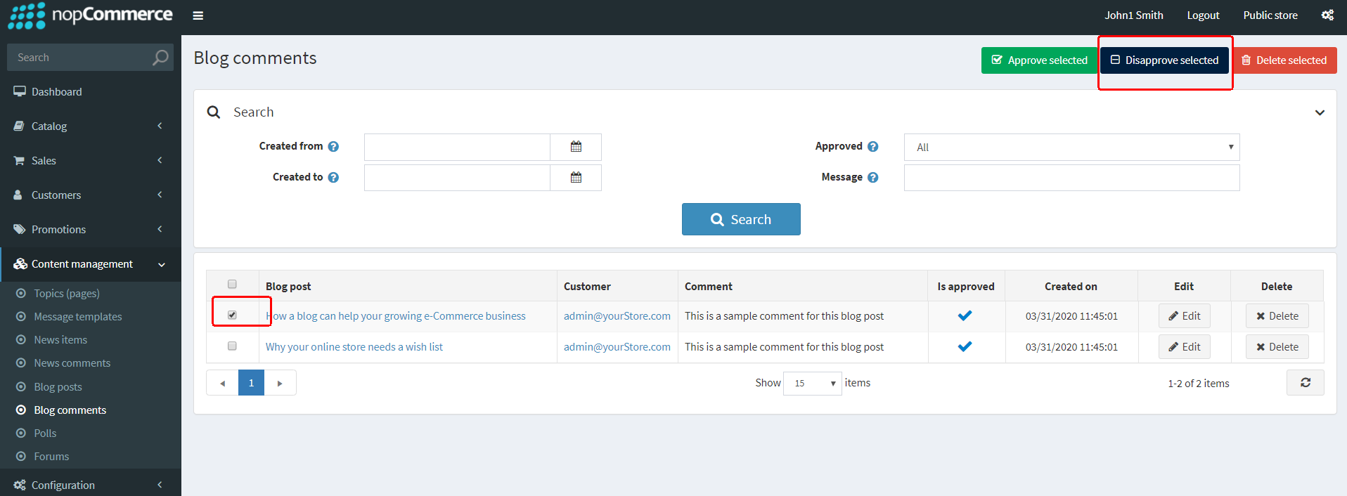 Blog Comment Edit is not working · Issue #4400 · nopSolutions/nopCommerce · GitHub