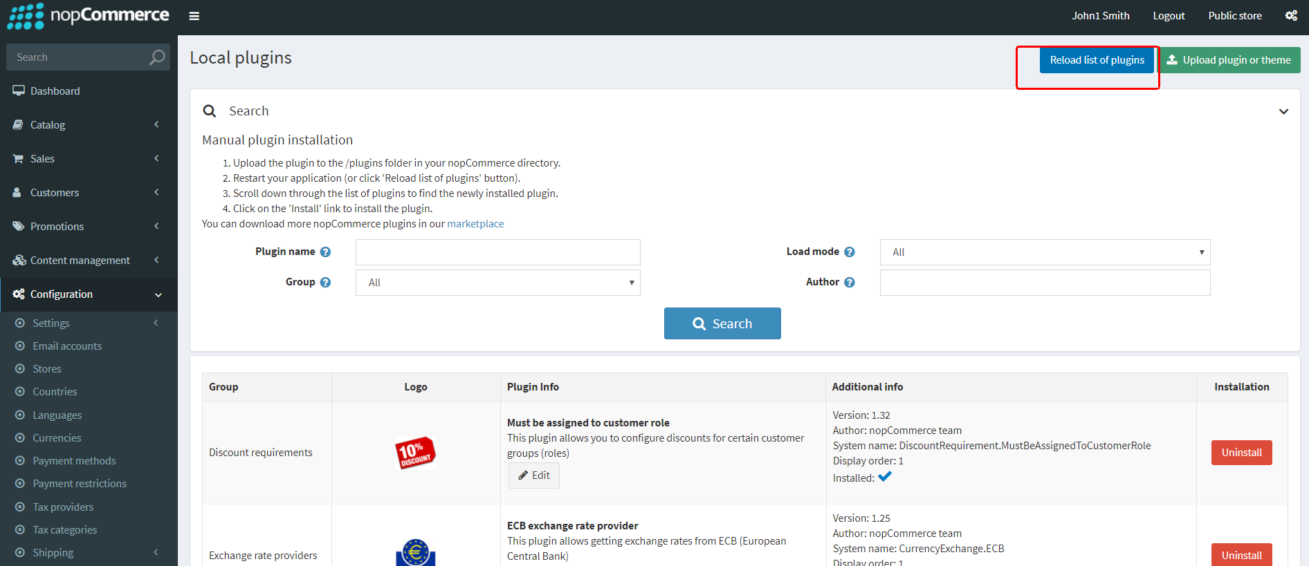 Application crash on reload list of plugin click · Issue #4406 · nopSolutions/nopCommerce · GitHub
