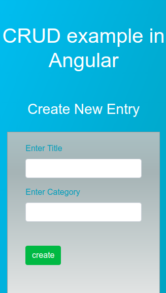 GitHub - akhilgkv/angular-crud-project