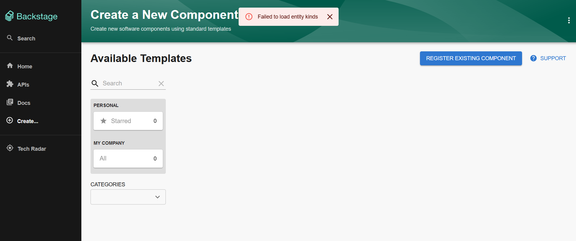 Could not fetch catalog entities on a all new deployment · Issue #10323 · backstage/backstage ...