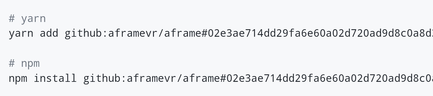 Please deploy patch version · Issue #4998 · aframevr/aframe · GitHub
