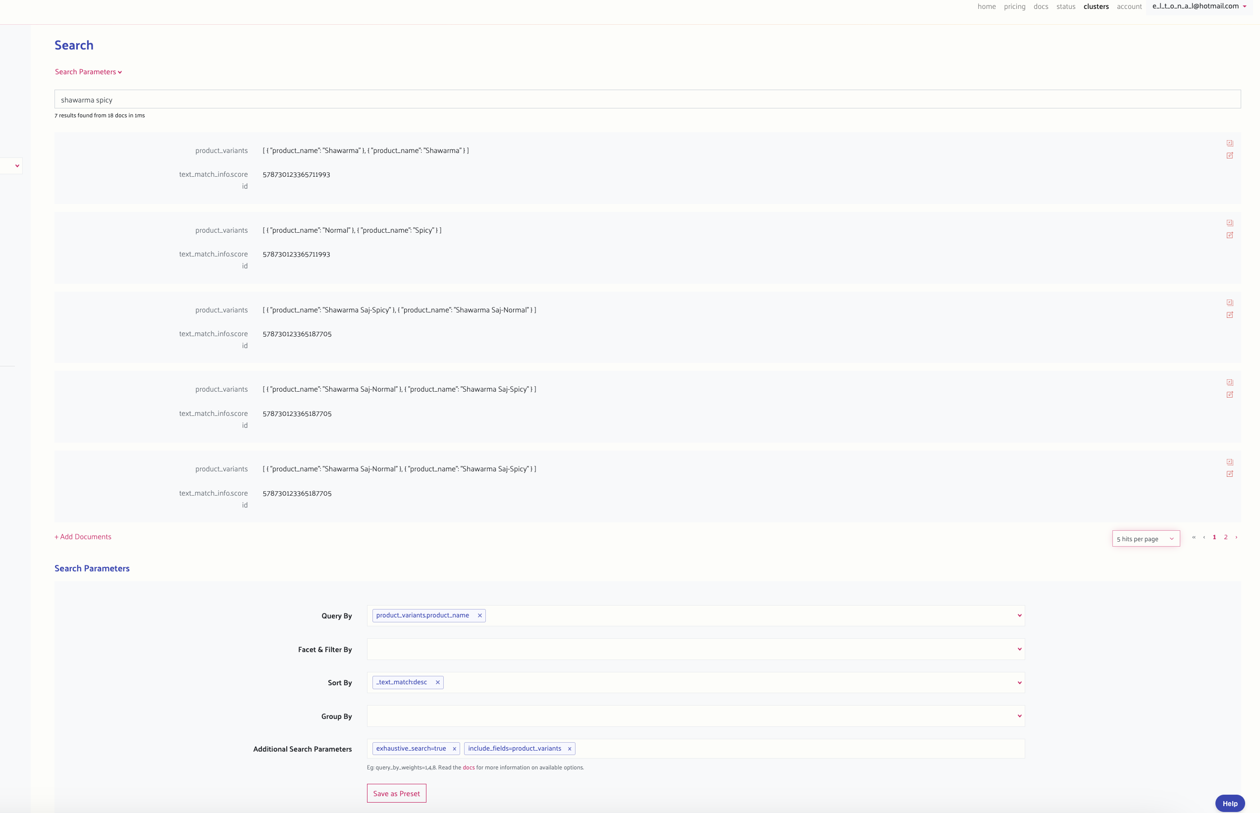 Exhaustive Search Not returning results · Issue #871 · typesense/typesense · GitHub
