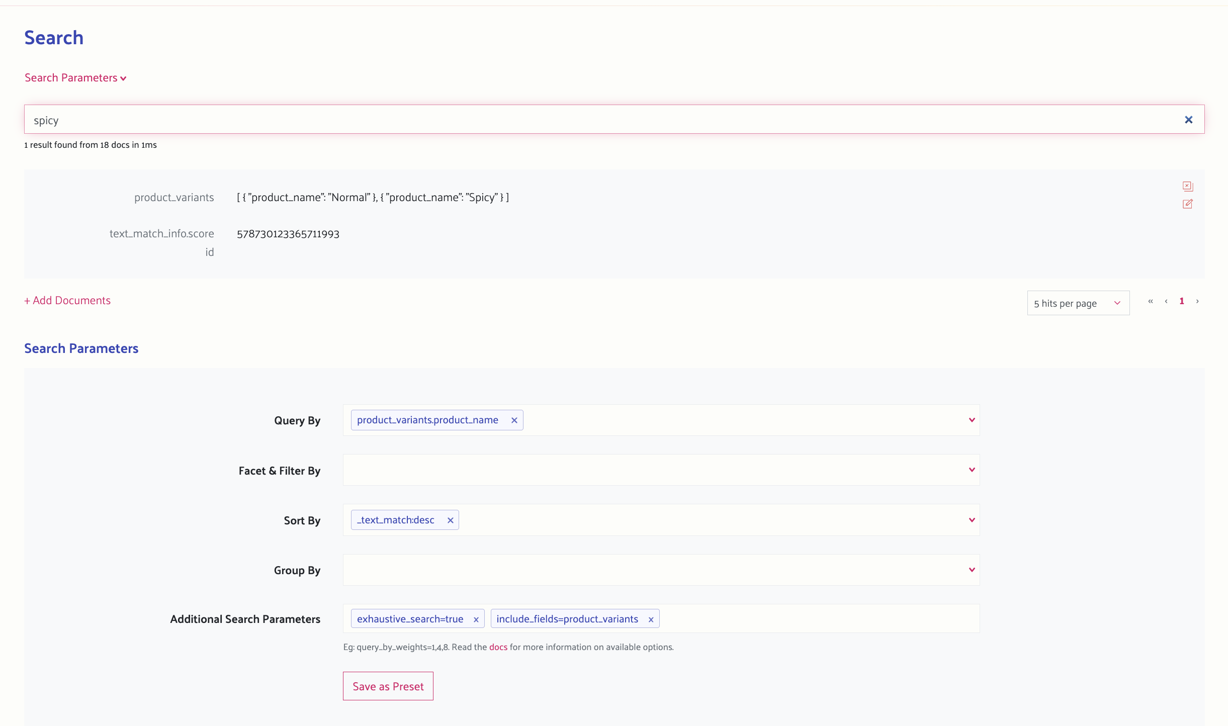 Exhaustive Search Not returning results · Issue #871 · typesense/typesense · GitHub