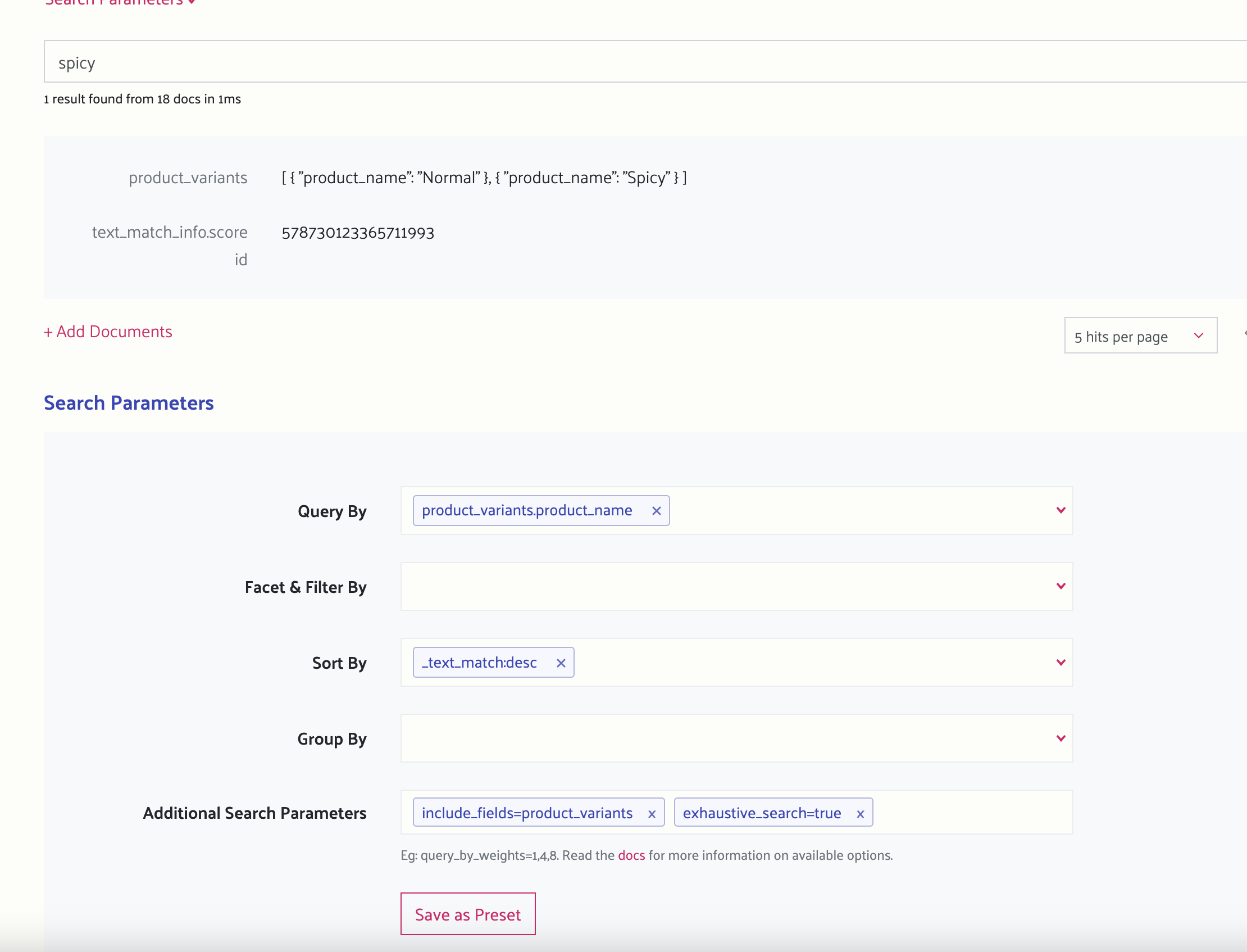 Exhaustive Search Not returning results · Issue #871 · typesense/typesense · GitHub