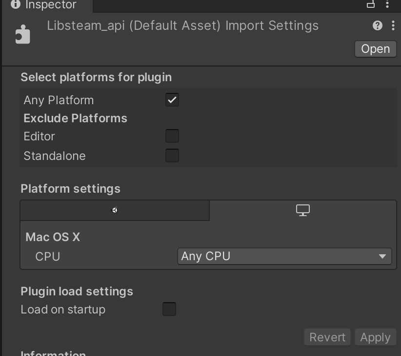 Fallback handler could not load library since Unity 2020.2 · Issue #518 · Facepunch/Facepunch ...