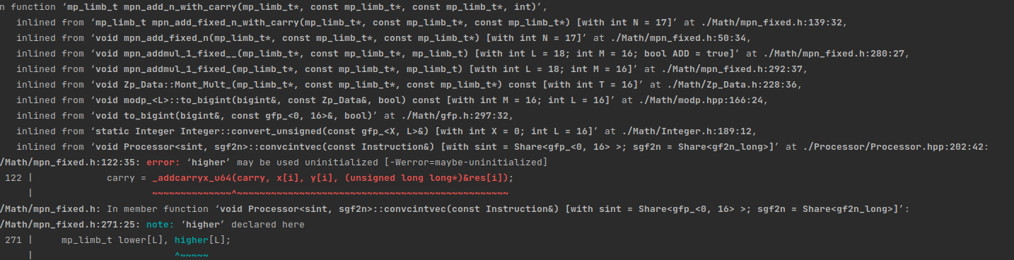 -DGFP_MOD_SZ=16 compilation error · Issue #670 · data61/MP-SPDZ · GitHub
