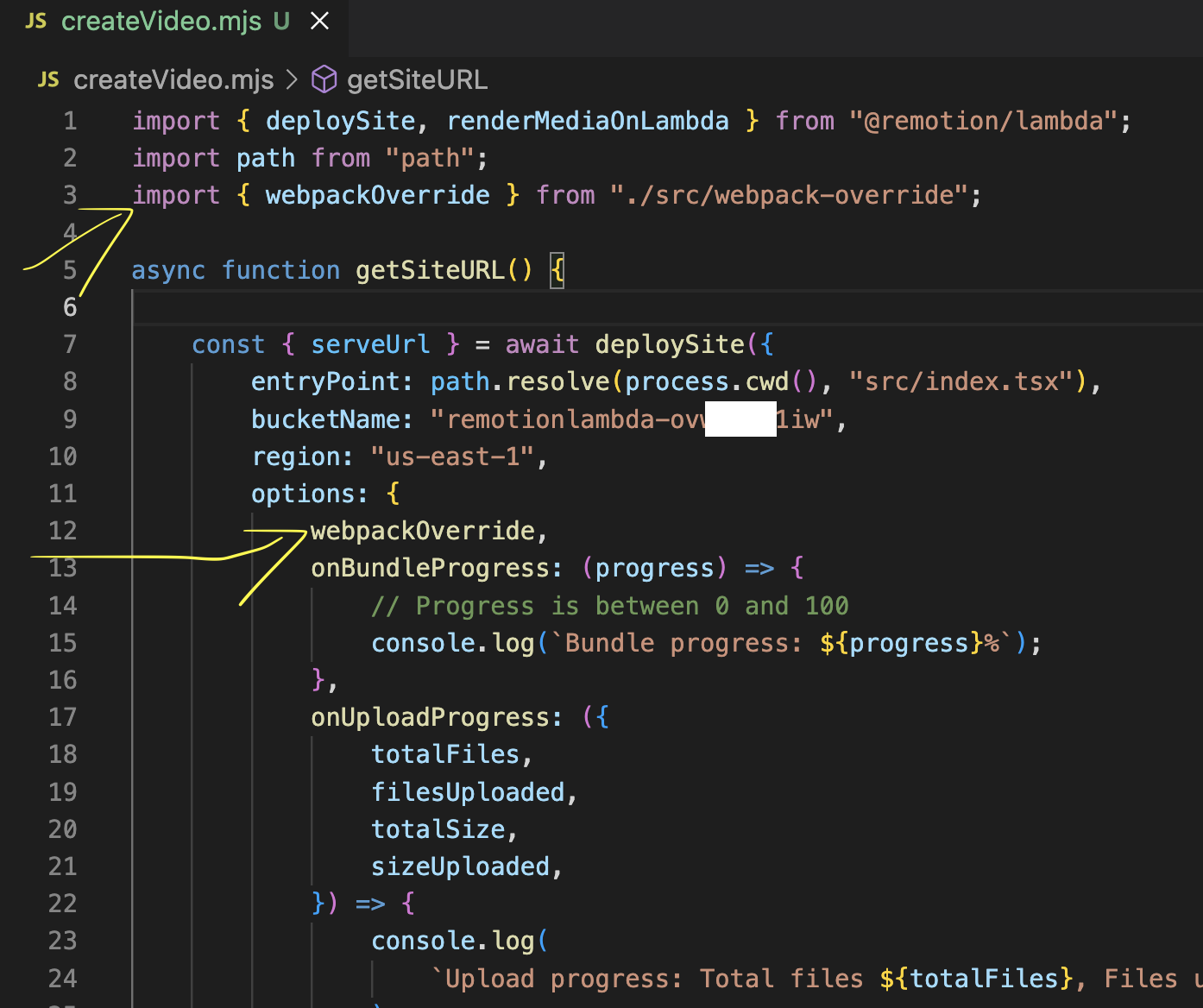 Blank video (all frames BLACK) is generated for the site deployed using @remotion/lambda Node.JS ...