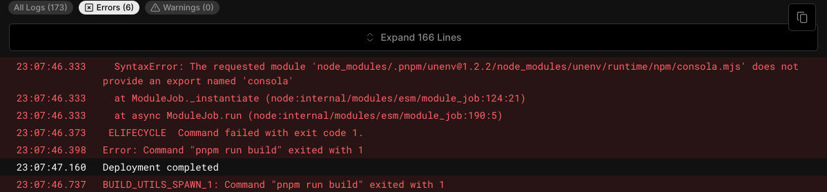 the consola dependency of @nuxt/content started to report errors. · Issue #2013 · nuxt/content ...