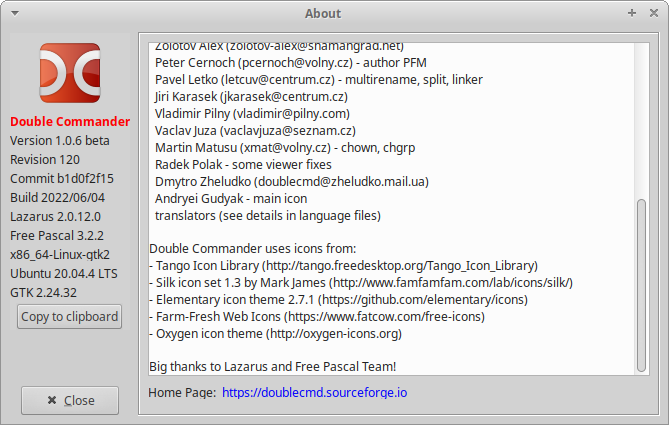 2 buttons in About dialog are not aligned and different · Issue #534 · doublecmd/doublecmd · GitHub