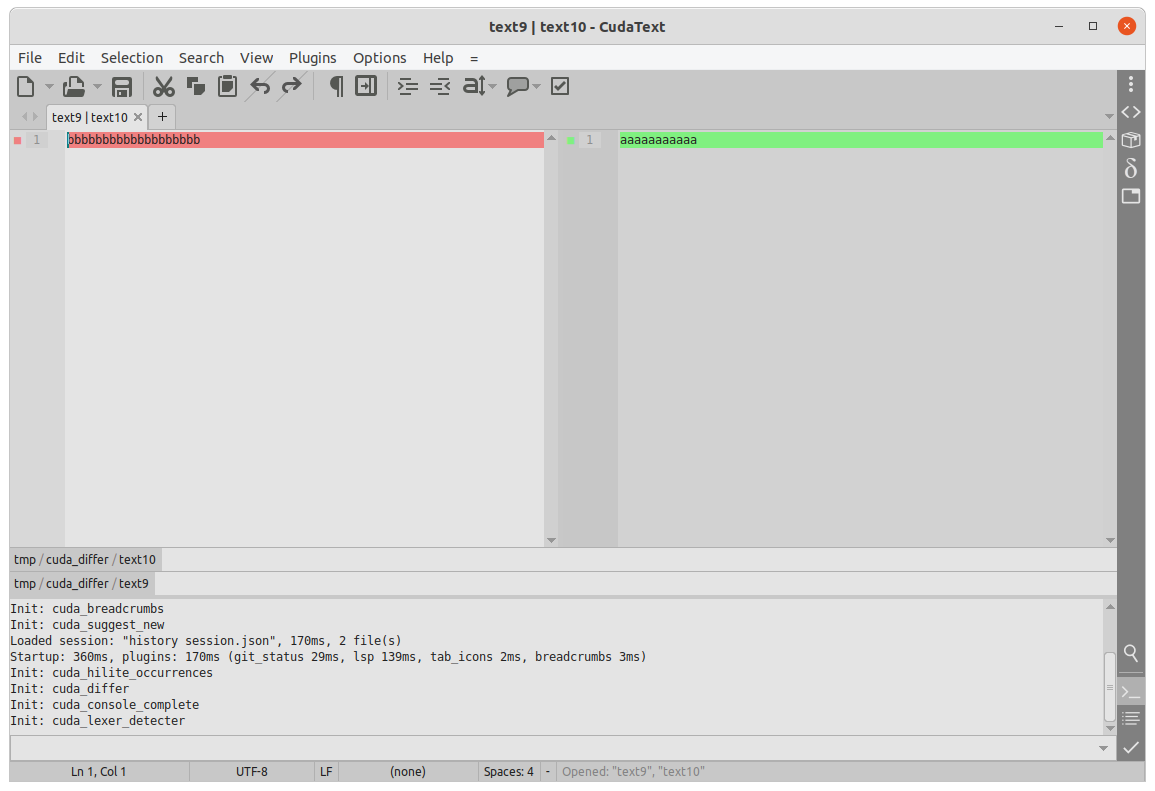 Differ plugin: Differ tab is not restored on next startup. · Issue #4758 · Alexey-T/CudaText ...