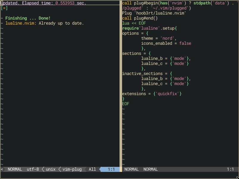 Bug Neovim Does Not Show The Lualine · Issue 230 · Nvim Lualinelualinenvim · Github 