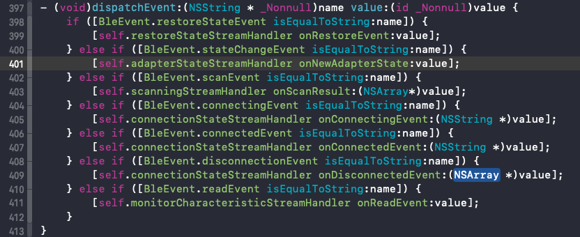[iOS] Crash in observeBluetoothState method · Issue #367 · dotintent/FlutterBleLib · GitHub