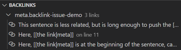 Trim/extend the line previews in the backlinks pane · Issue #3360 · dendronhq/dendron · GitHub