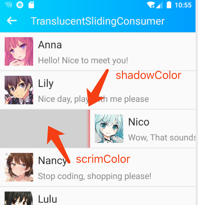 文档上的代码和实际效果不一样呀 · Issue #28 · luckybilly/SmartSwipe · GitHub