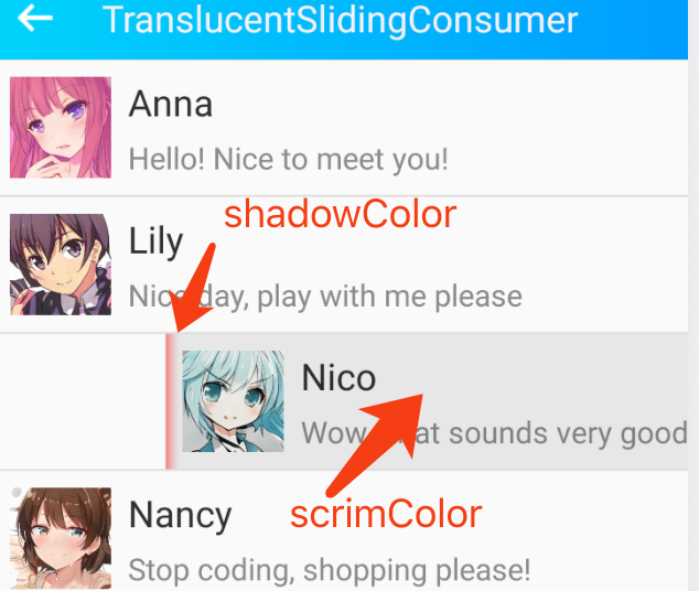 文档上的代码和实际效果不一样呀 · Issue #28 · luckybilly/SmartSwipe · GitHub