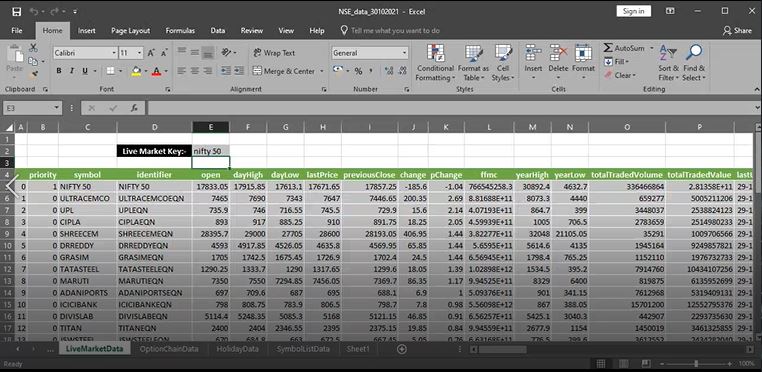 GitHub Kunalk3 NSE Livedata from excel extraction We Can Fetch The 