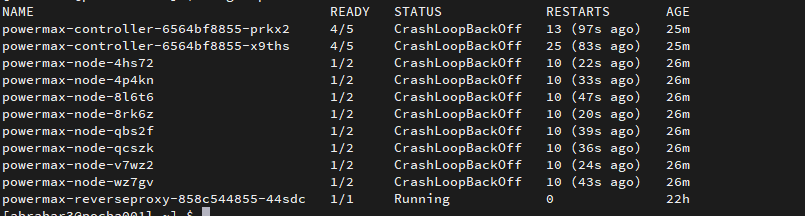[BUG]: Unable to start up driver pods on both node and controller. · Issue #723 · dell/csm · GitHub