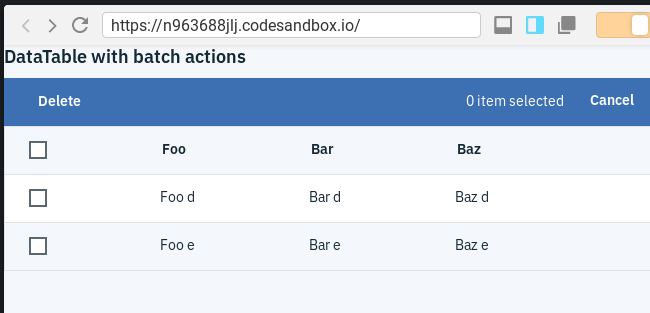 Datatable Should Not Show Batchactions After Batch Action · Issue 2621 · Carbon Design System