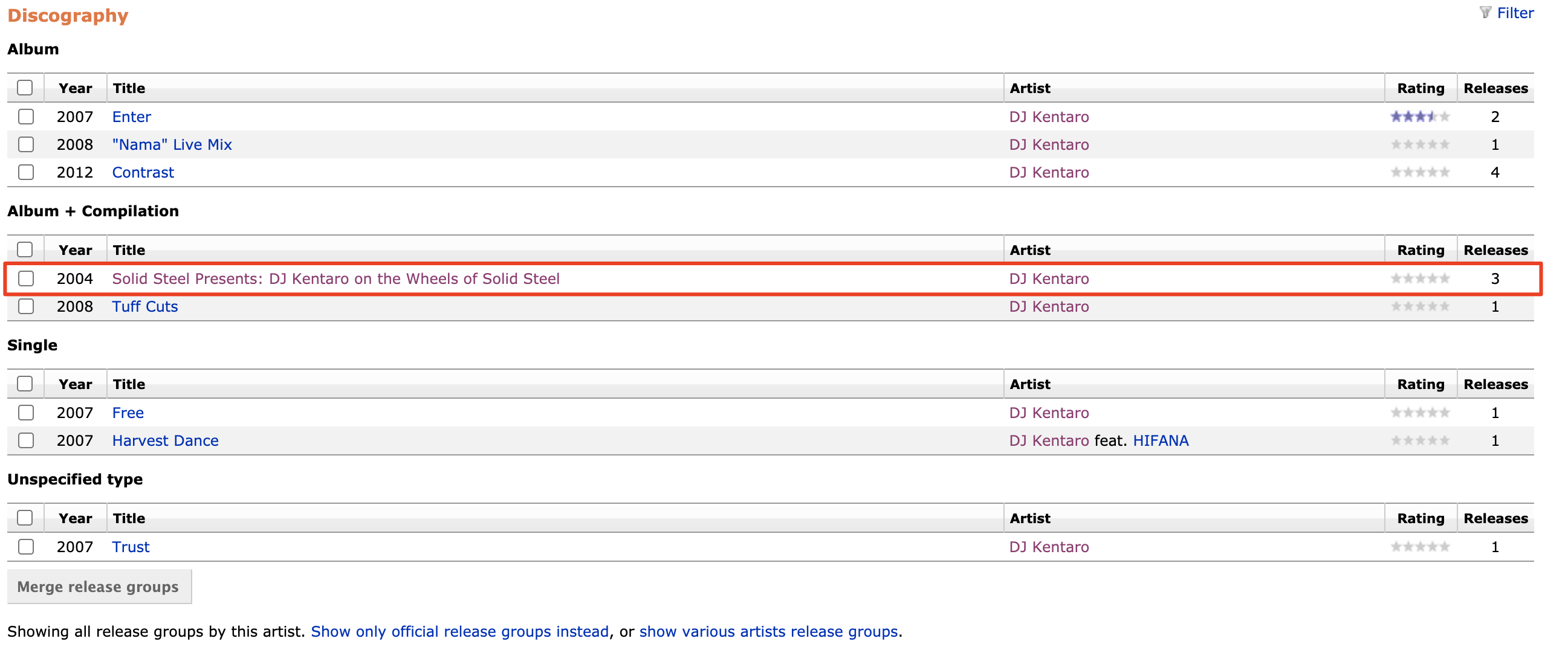 Missing release for artist from MusicBrainz · Issue #1162 · Lidarr ...