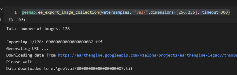 ee_export_image_collection with dimensions · Issue #1154 · gee-community/geemap · GitHub