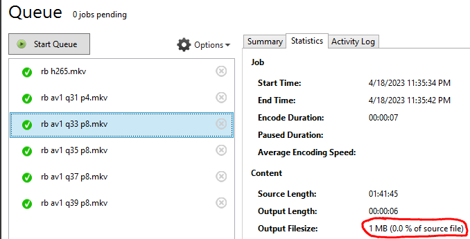 Output Filesize Cannot Be Read Precisely When The Filesize Is Small · Issue 5090 · Handbrake 
