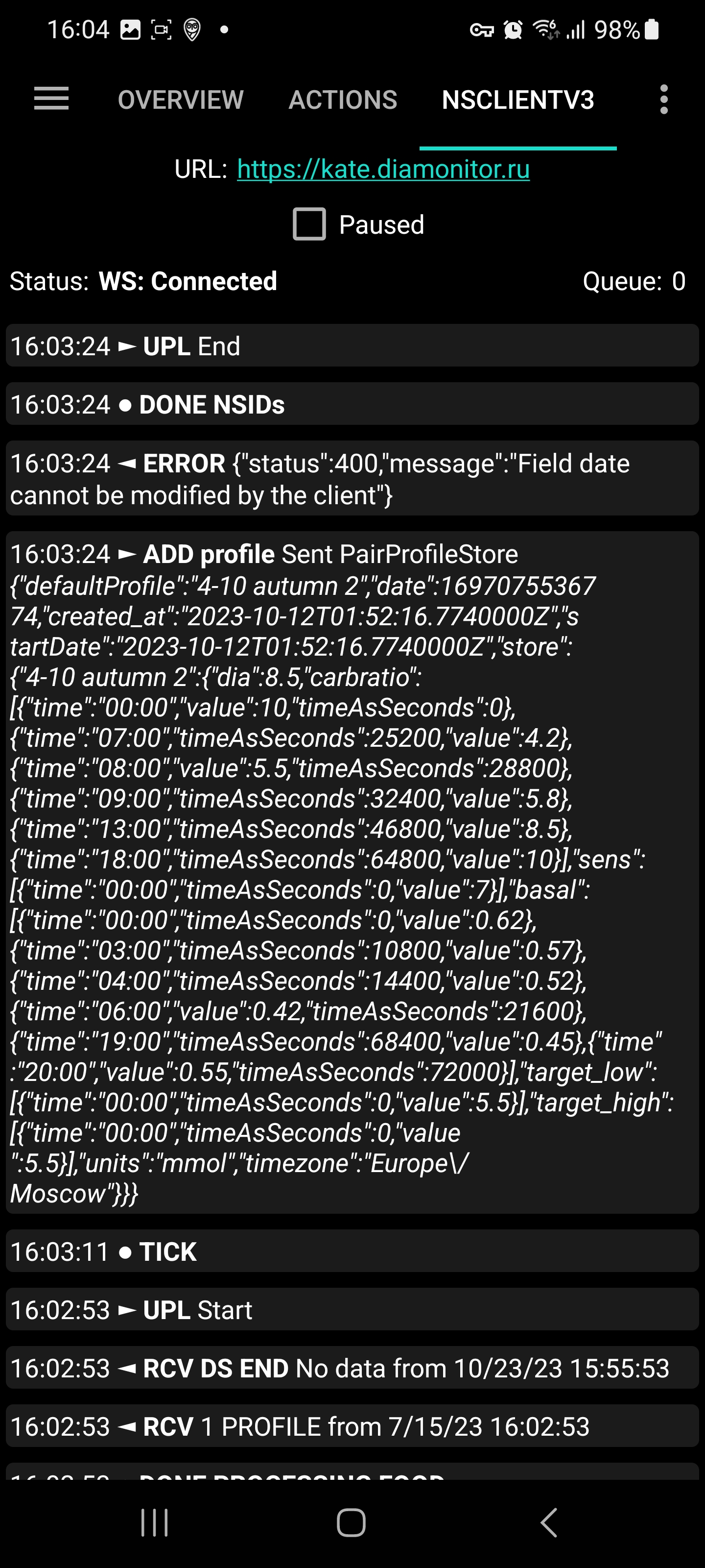 [RC2] NSClientV3 FullSync only gets 2 days of TDD. · Issue #2966 · nightscout/AndroidAPS · GitHub