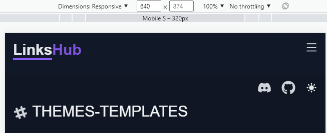 [BUG] Title Header shifting down in mobile view. · Issue #260 · rupali-codes/LinksHub · GitHub